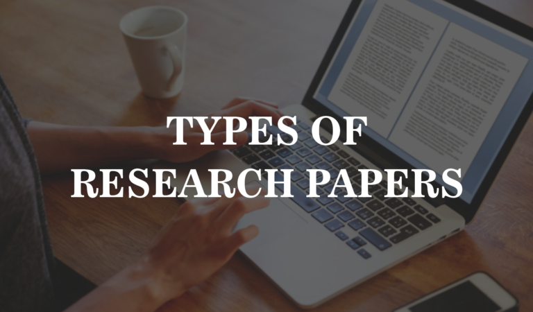 HOW MANY TYPE OF RESEARCH PAPERS ARE THERE? - Sudarshan Research Journal